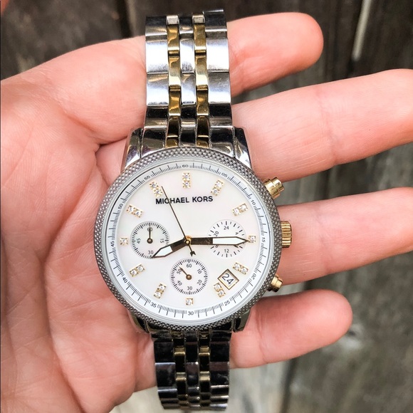 Michael Kors | Accessories | Ladies Michael Kors Ritz Chronograph Watch ...